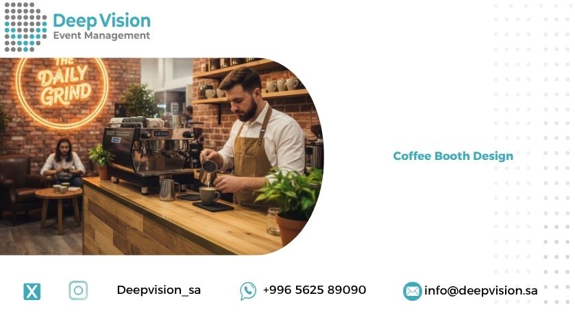 Modern Coffee Booth Design for Exhibitions